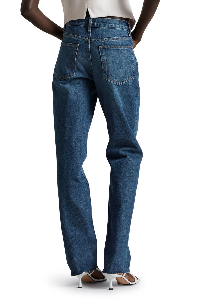 & Other Stories Raw Hem Straight Leg Organic & Recycled Cotton Jeans ...