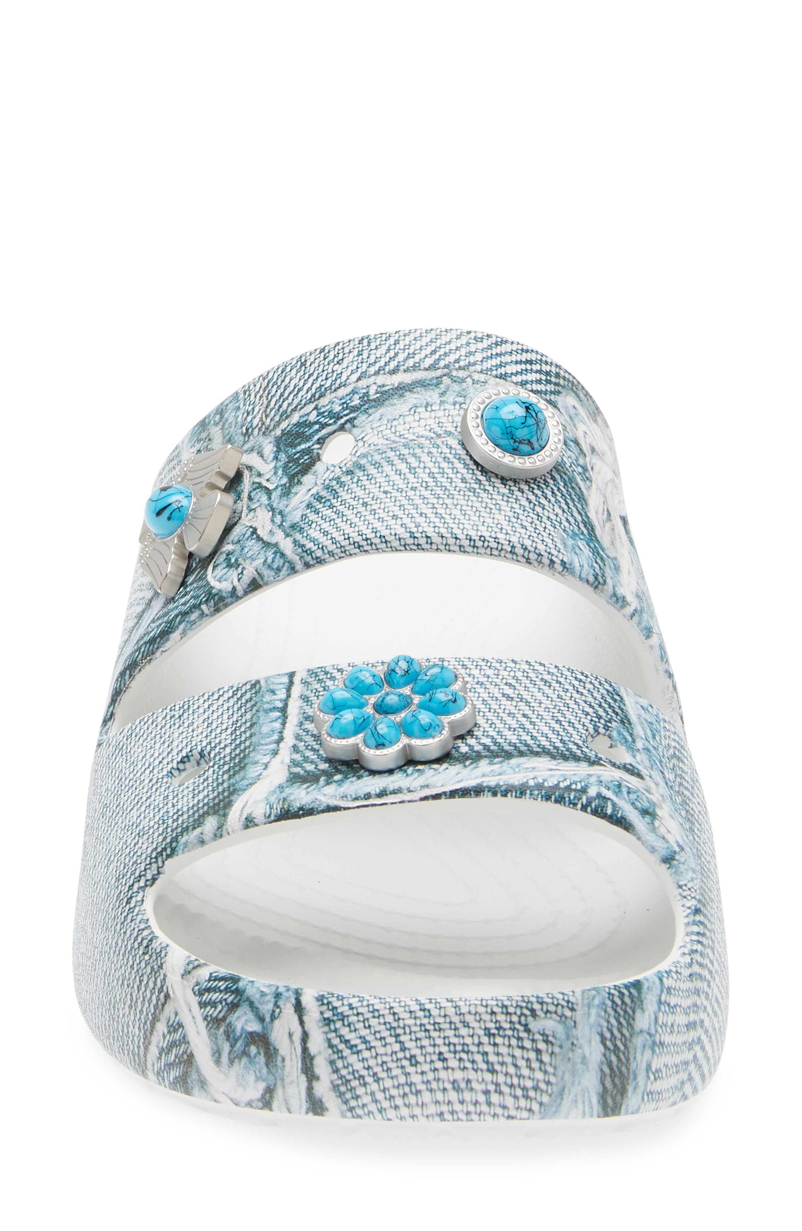 CROCS Gender Inclusive Classic Denim 2.0 Slide Sandal | Nordstromrack