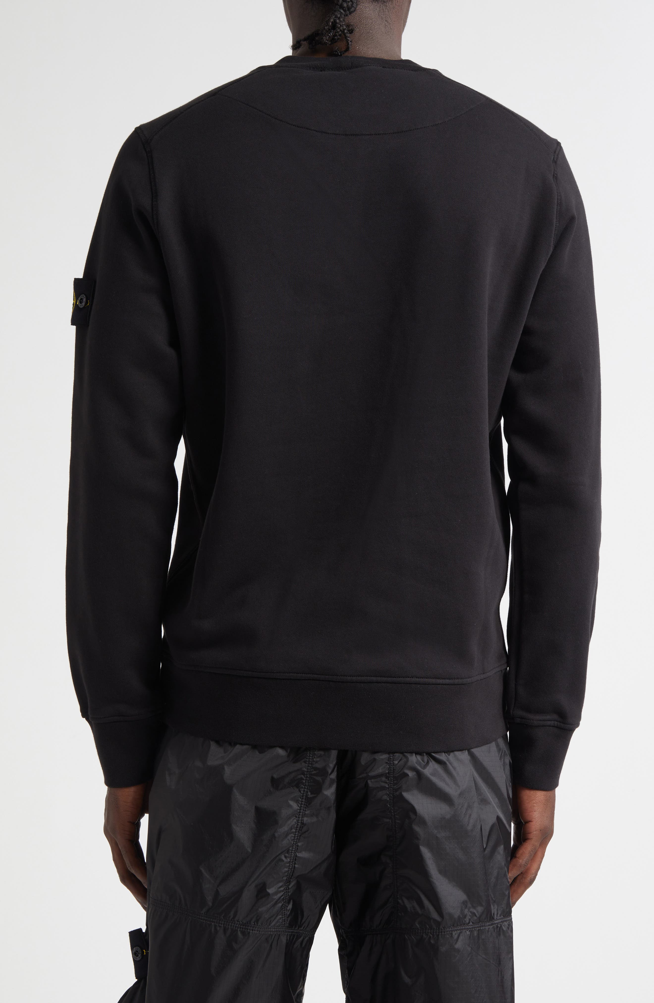 Compass Logo Patch Cotton Crewneck Sweatshirt (Men) | Nordstrom