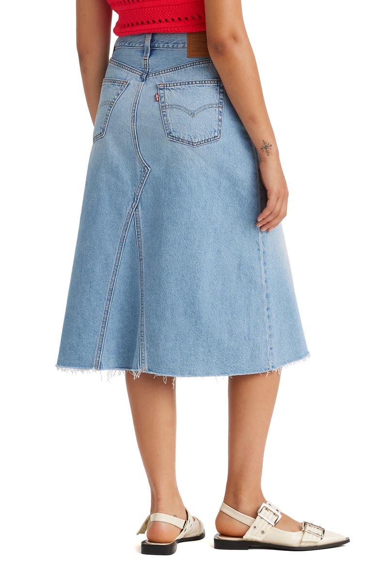 Levi's High Waist Decon Denim Midi Skirt | Nordstromrack