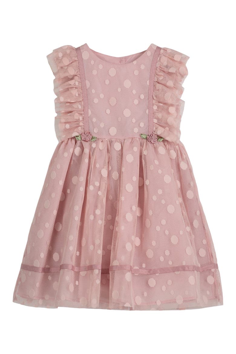 Kids' Mesh Dot Ruffle Front Dress (Women) | Nordstromrack