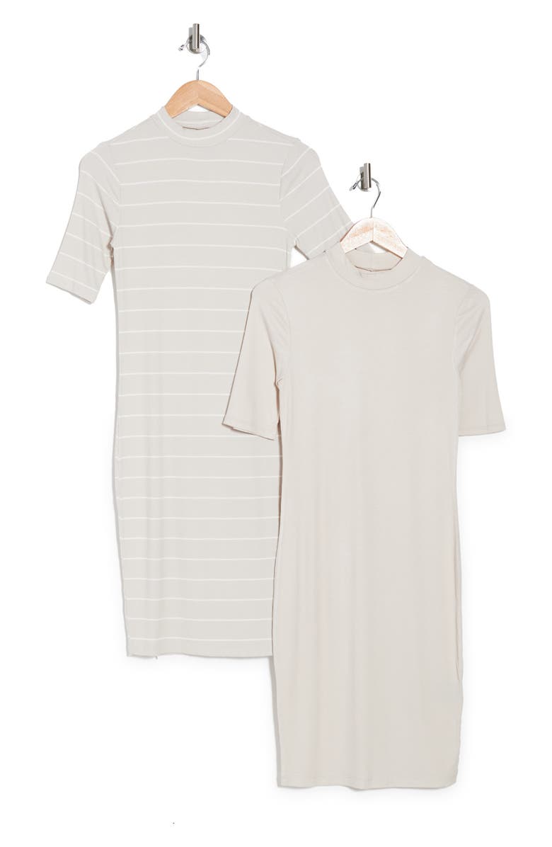 Laundry by Shelli Segal Mock Neck Knee Length Dress - Pack of 2 ...