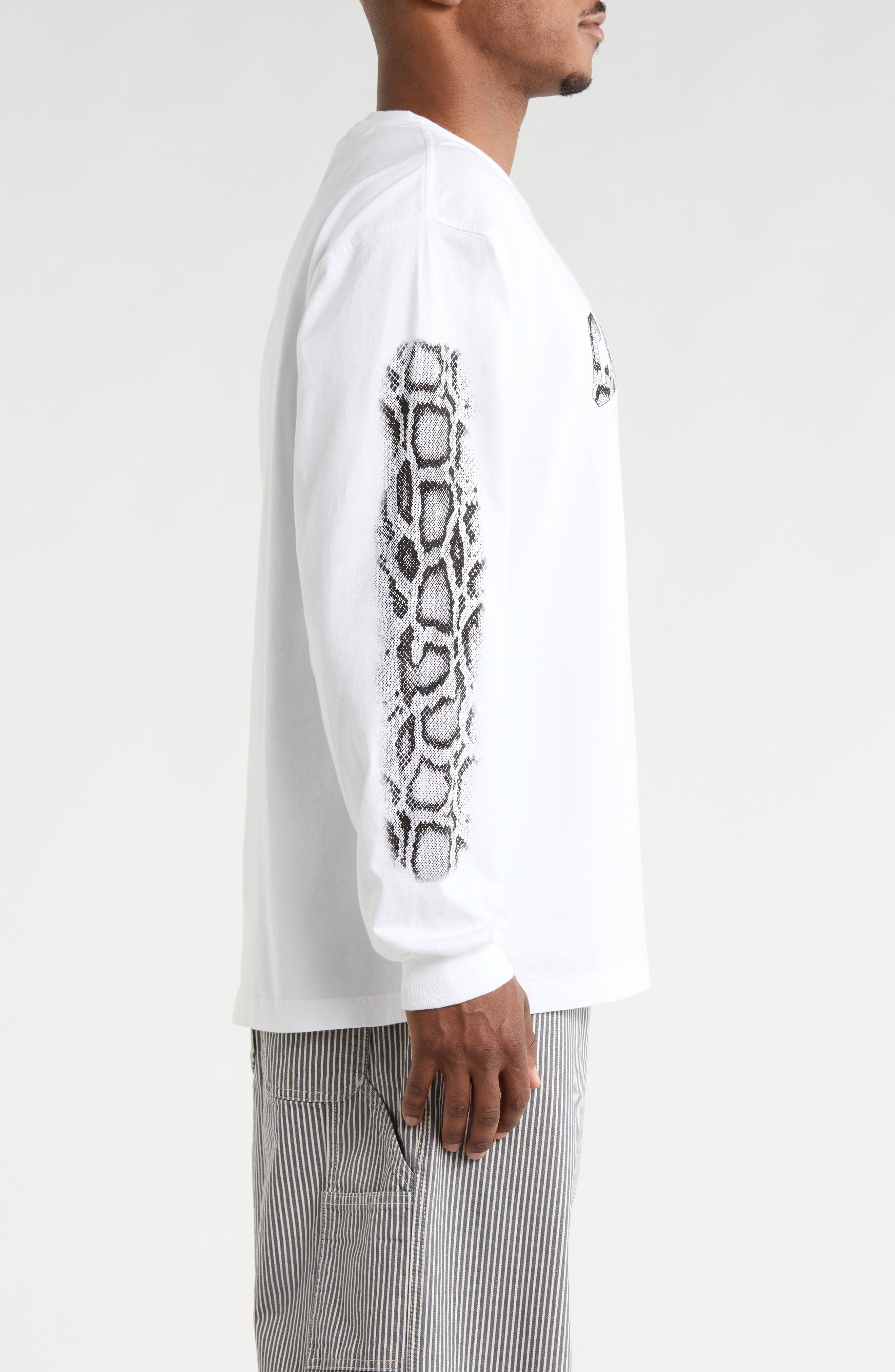 Carhartt Work In Progress Camo Logo Long Sleeve Organic Cotton T-Shirt ...