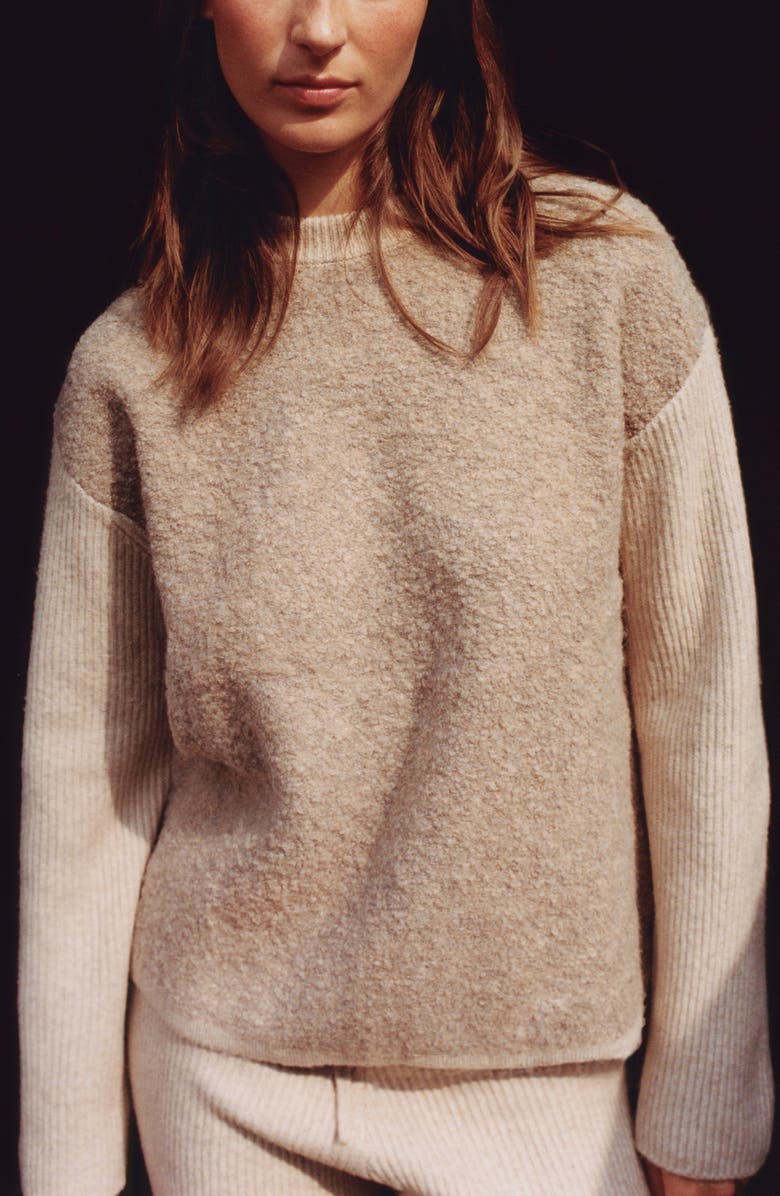 MANGO Colorblock Crewneck Sweater | Nordstrom