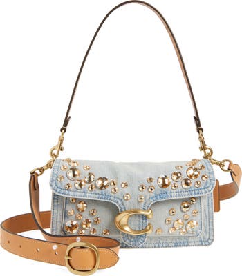 COACH Tabby Crystal Denim Crossbody Bag | Nordstrom