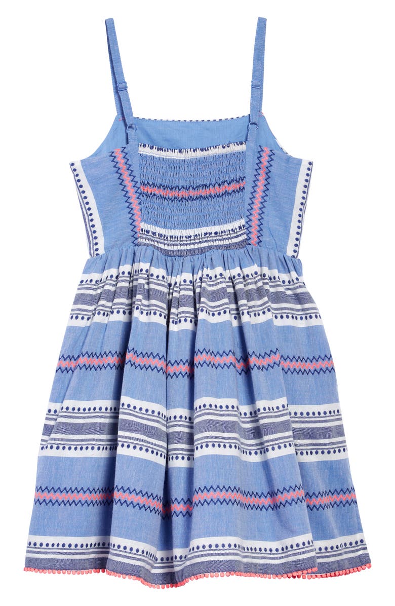 Mini Boden Kids' Stripe Tassel Tie Sundress | Nordstrom