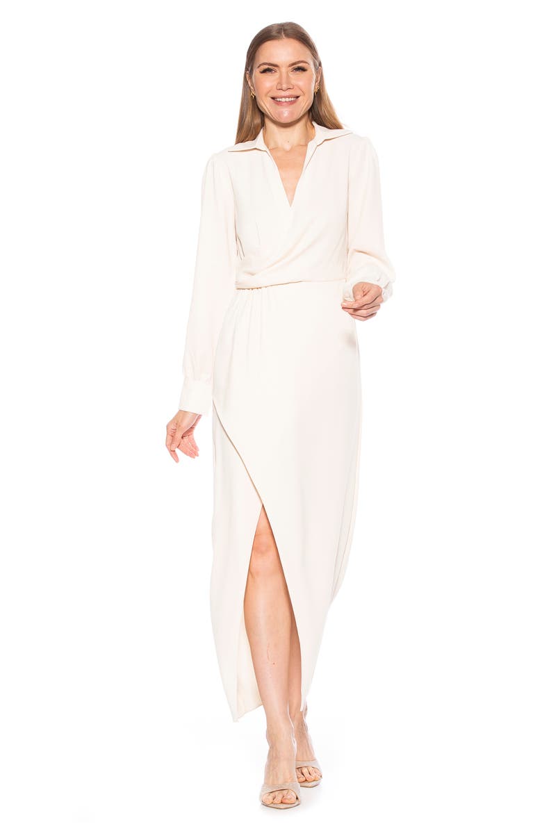 Alexia Admor Long Sleeve Draped Maxi Dress | Nordstromrack