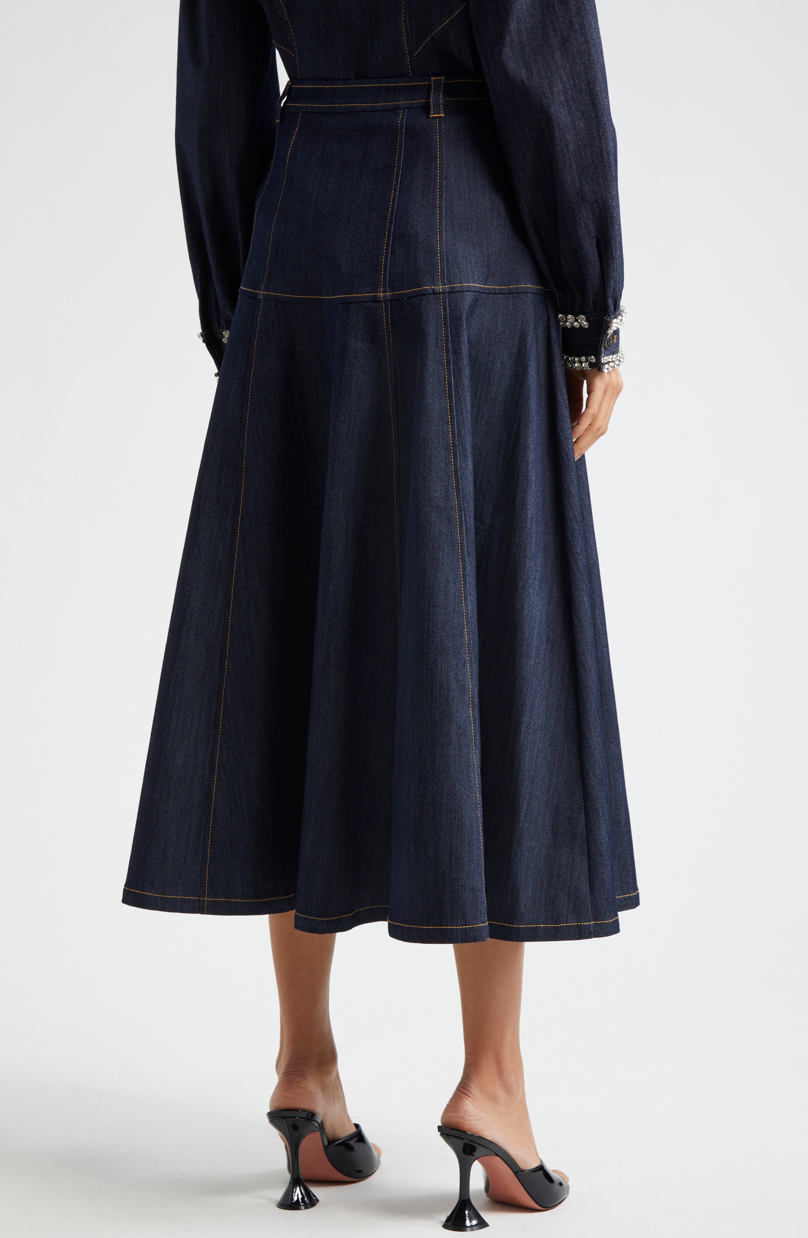 Cinq à Sept Veena A-Line Denim Skirt | Nordstrom