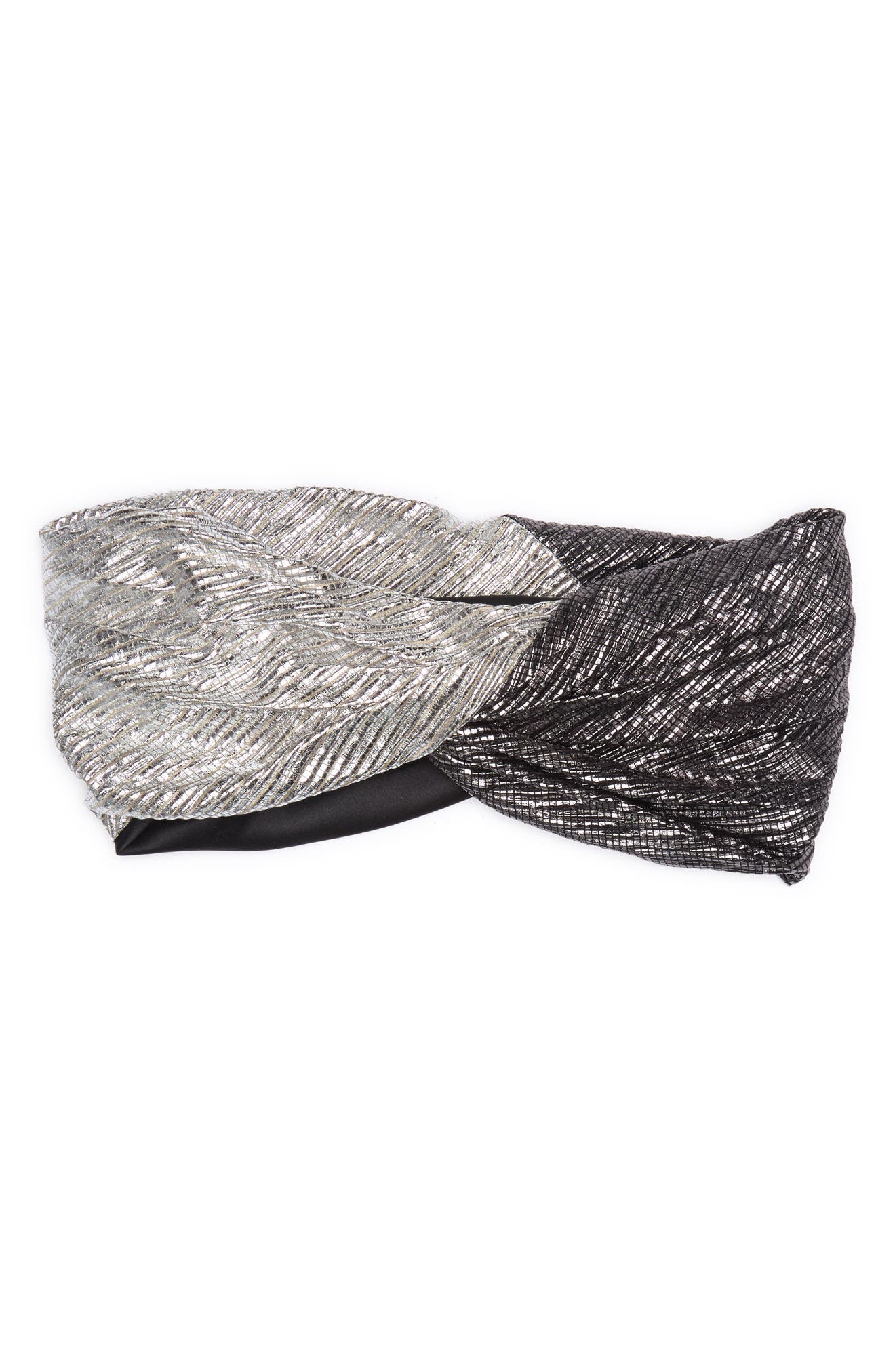 Malia Two-Tone Metallic Head Wrap (Women) | Nordstromrack