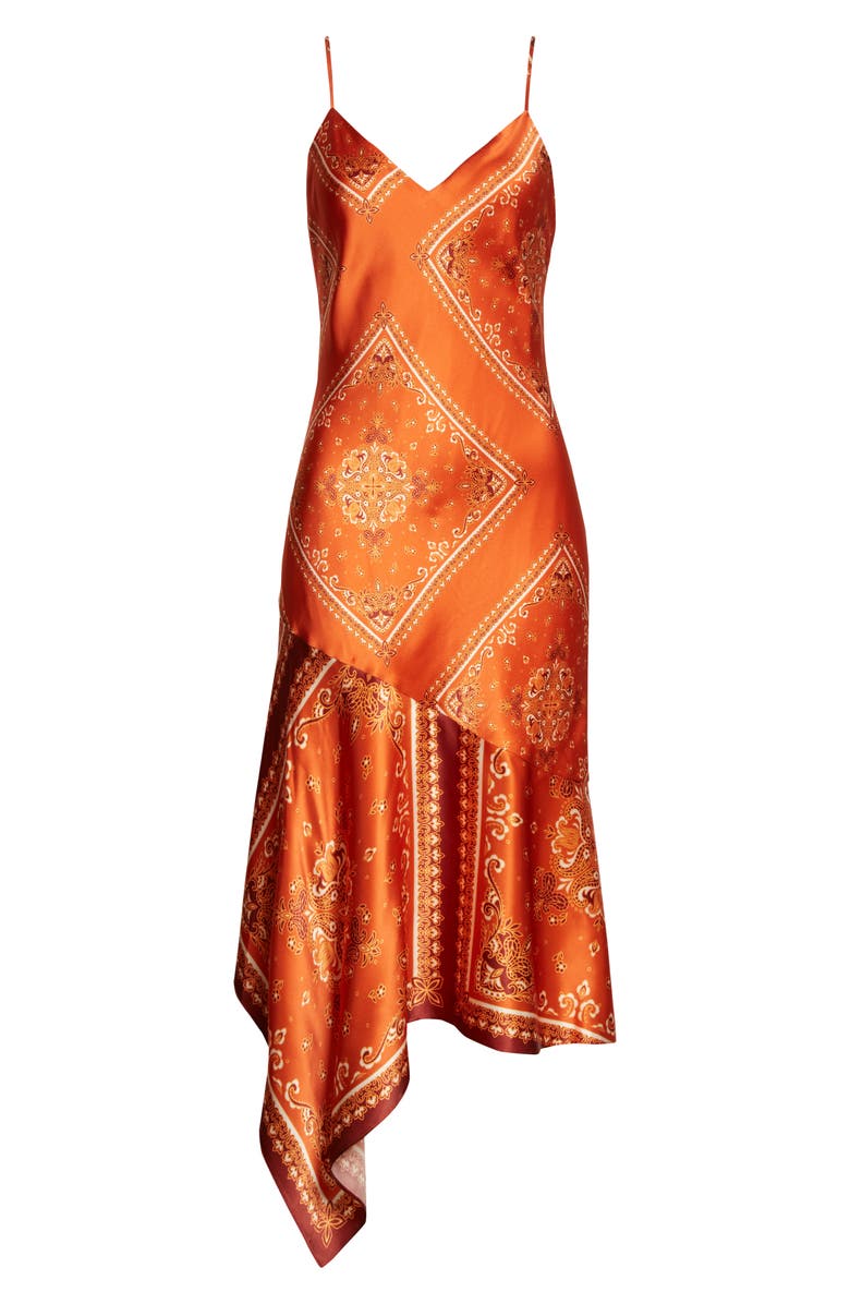 CAMI NYC Becky Handkerchief Silk Slipdress | Nordstromrack