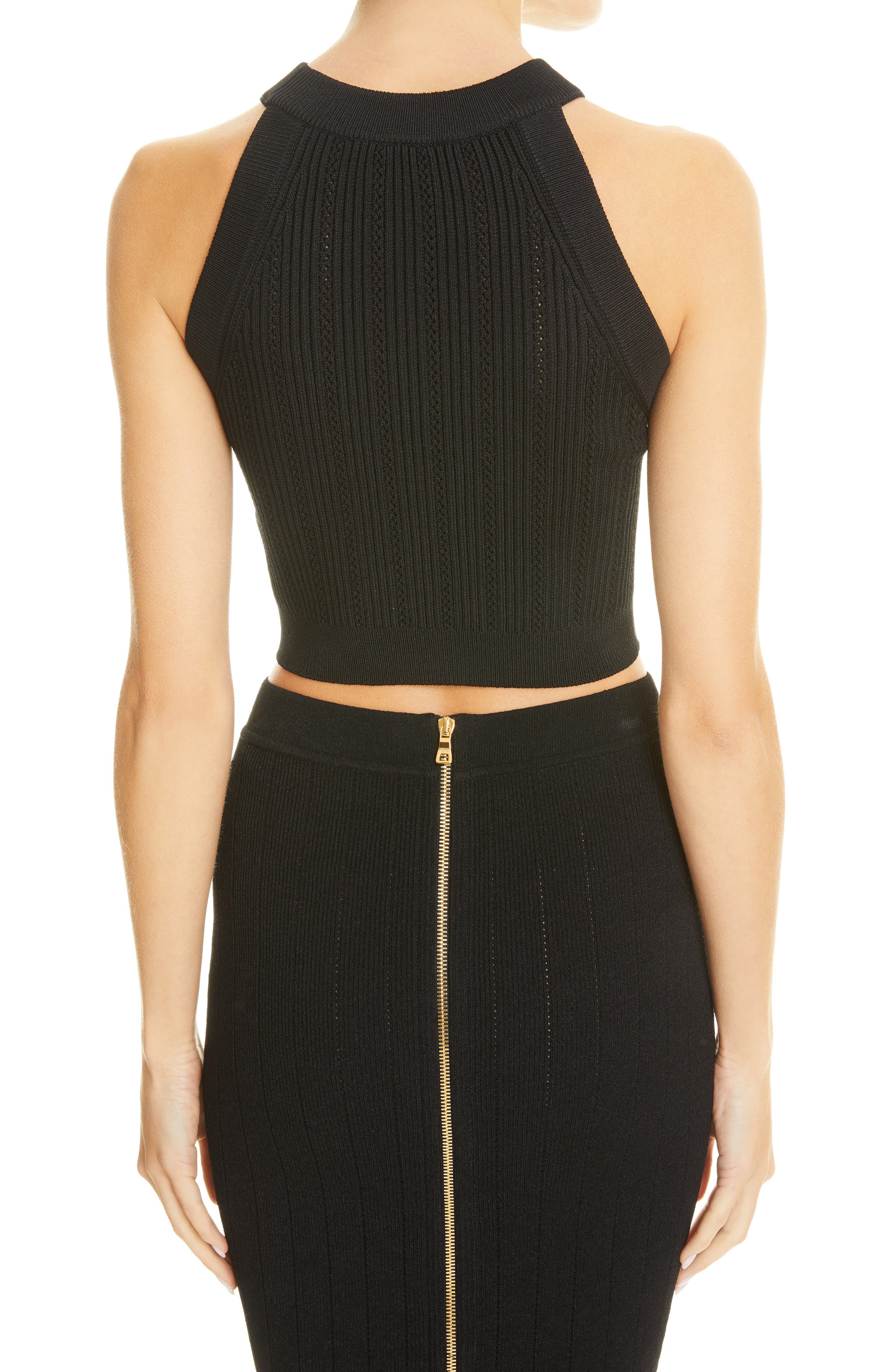 Balmain Ribbed Crop Sweater | Nordstromrack