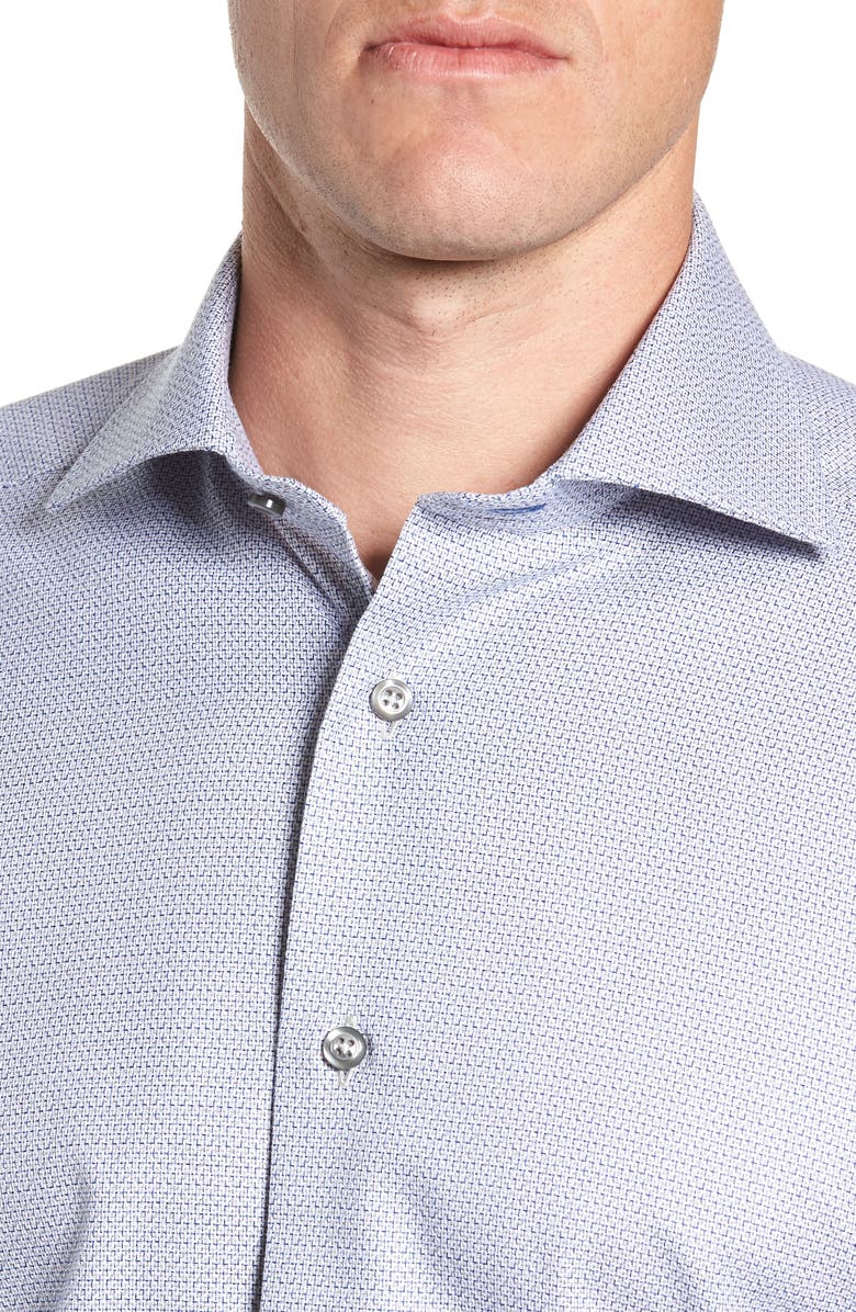 David Donahue Trim Fit Check Dress Shirt | Nordstrom