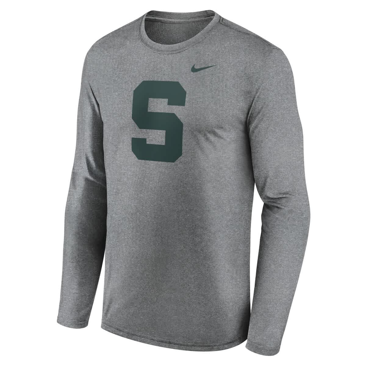 Nike Men's Nike Heather Gray Michigan State Spartans Primetime ...