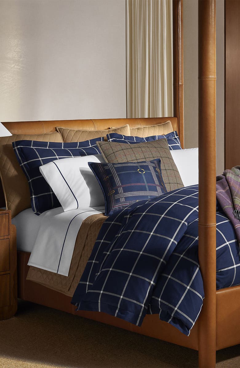 Ralph Lauren Platsfield Plaid Wool Throw Blanket | Nordstromrack