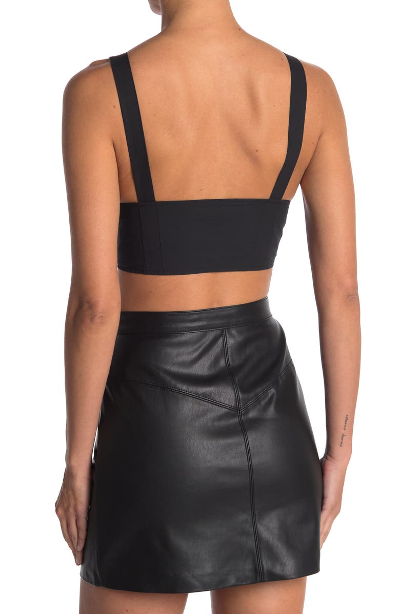 A.L.C. London V-Neck Button Front Bralette Crop Top | Nordstromrack