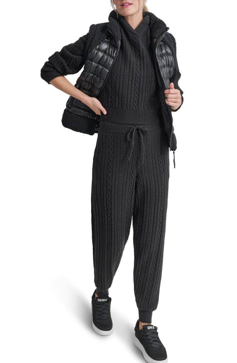 DKNY Horizontal Channel Quilted Mock Neck Vest | Nordstromrack