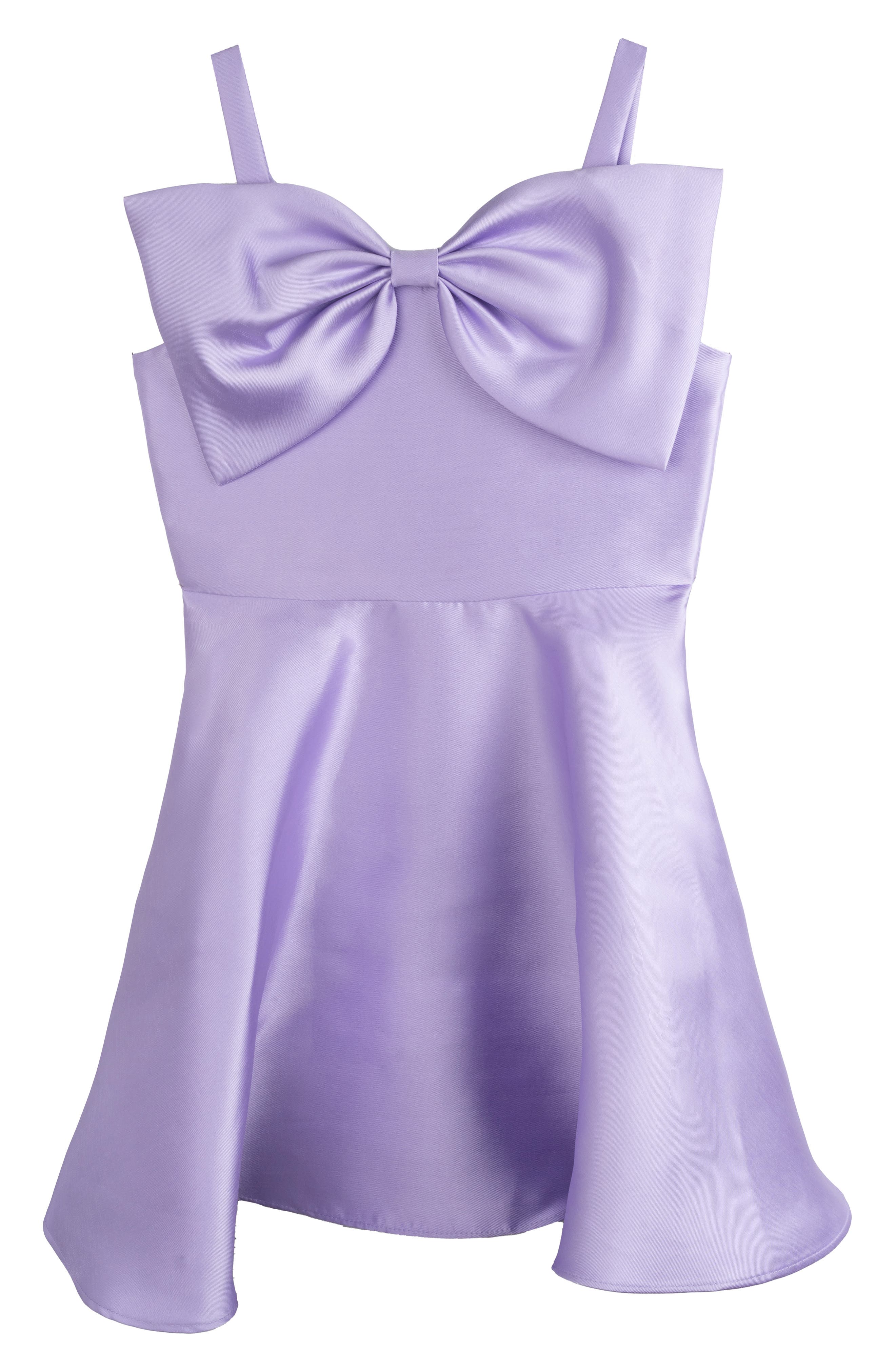 Rare Editions Kids' Big Bow Mikado Party Dress | Nordstrom