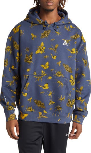 Nike Bug Print Cotton Blend Therma-FIT Hoodie | Nordstrom