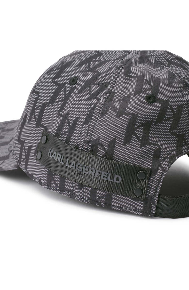 KARL LAGERFELD PARIS Tonal Logo Grid Baseball Cap | Nordstromrack