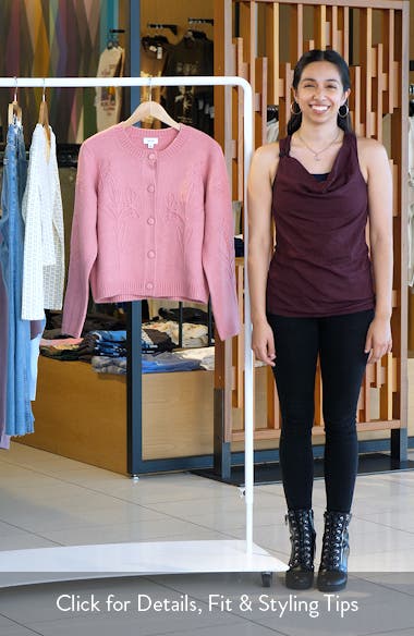CeCe Floral Soutache Cardigan | Nordstromrack