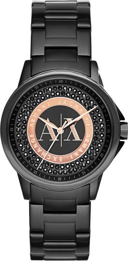 AX Armani Exchange Crystal Dial Bracelet Watch, 35mm | Nordstromrack