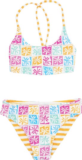 Feather 4 Arrow Kids' Waverly Reversible Two-Piece Swimsuit | Nordstrom