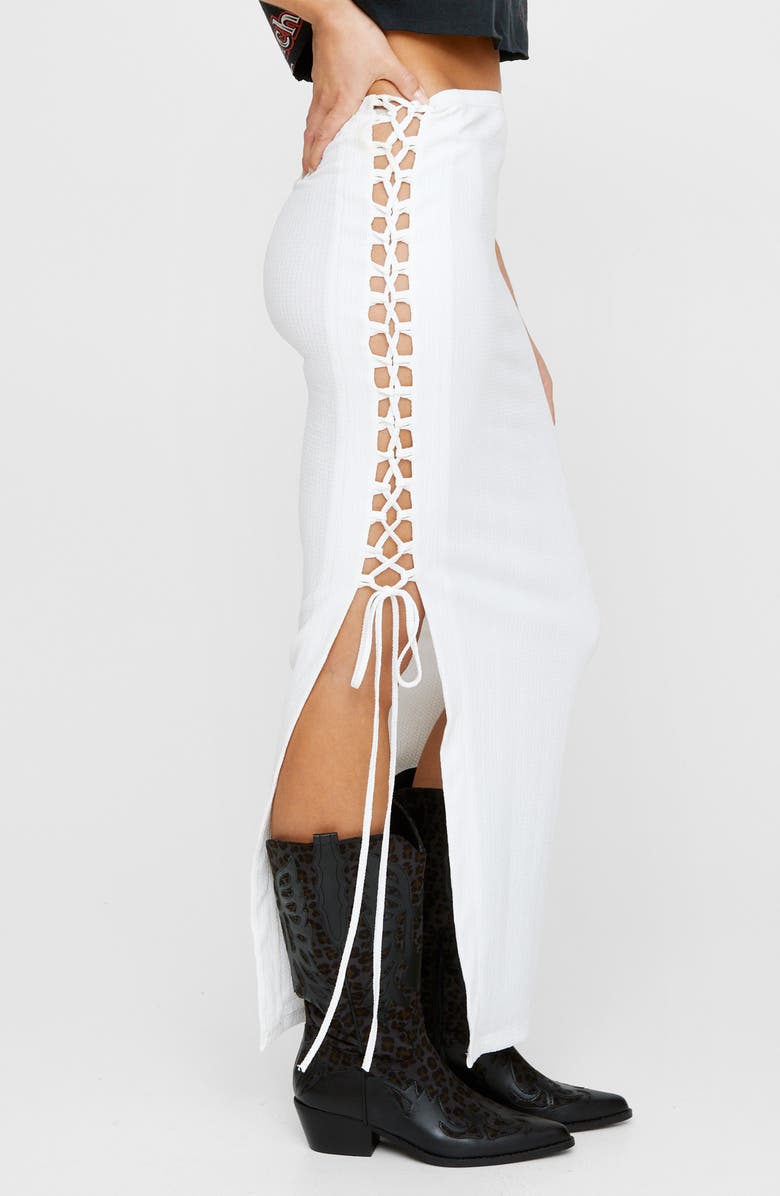 NASTY GAL Lace-Up Knit Skirt | Nordstromrack