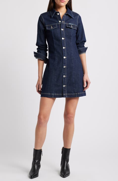 Women's Long Sleeve Denim Dresses | Nordstrom