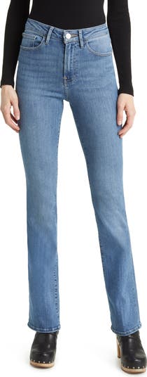 FRAME Super High Waist Mini Bootcut Jeans | Nordstrom