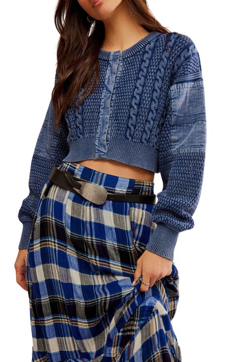 Women's Blue Cable Knit & Fair Isle Sweaters | Nordstrom