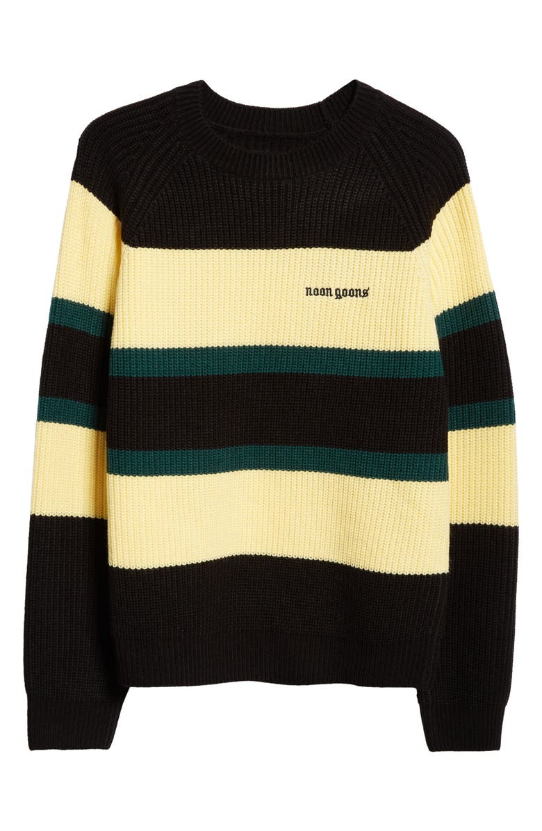 Noon Goons Phat Budde Stripe Logo Embroidered Sweater | Nordstromrack