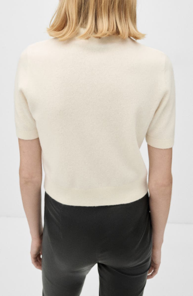 MANGO Cashmere Crop Turtleneck Sweater | Nordstromrack