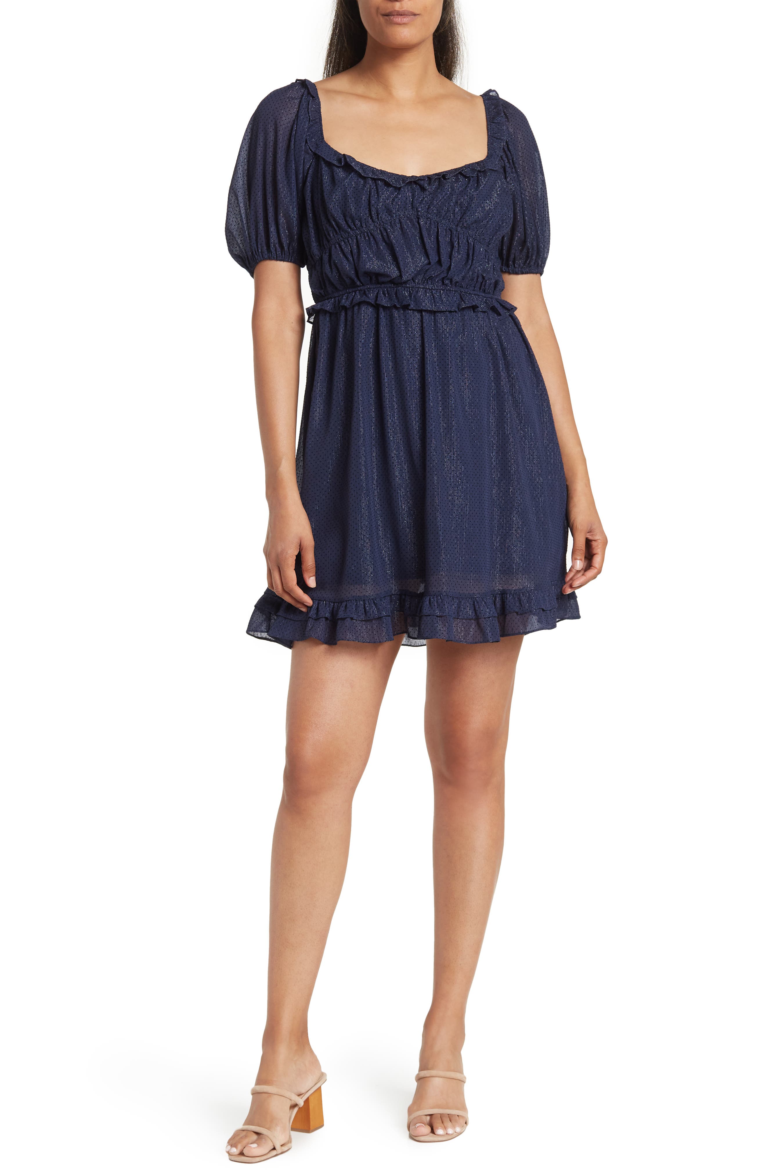 Blu Pepper Polka Dot Mini Dress | Nordstromrack