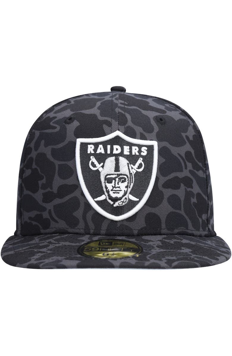New Era Men's New Era Black Las Vegas Raiders Amoeba Camo 59FIFTY Fitted Hat | Nordstrom