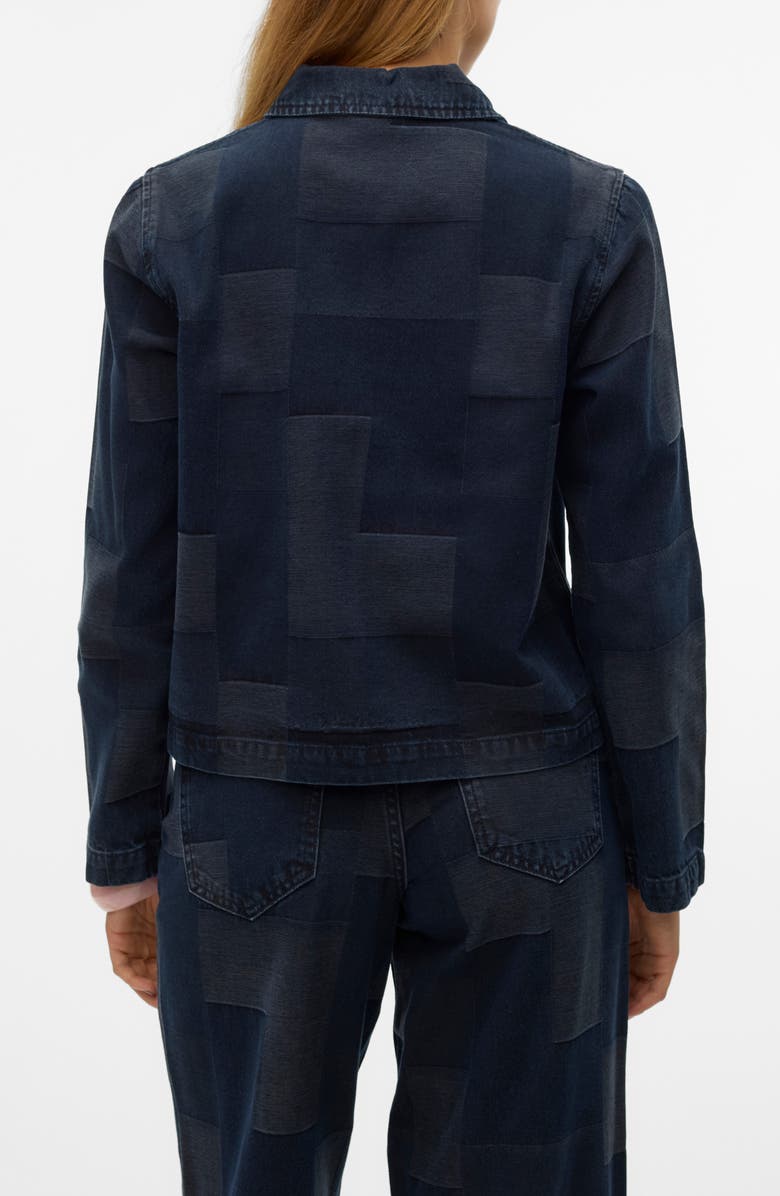 VERO MODA Likka Patchwork Zip Denim Jacket | Nordstromrack