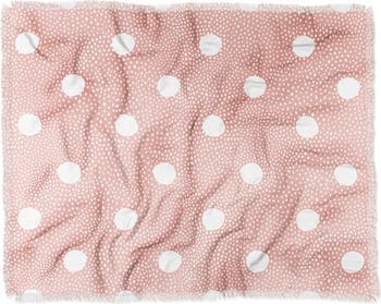 Deny Designs Iveta Abolina Mauve Polka Throw Blanket | Nordstromrack