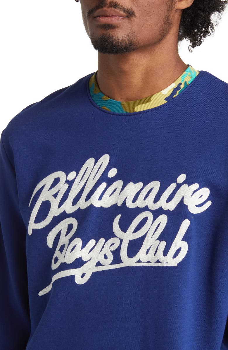 Billionaire Boys Club Formation Embroidered Camo Crewneck Sweatshirt ...