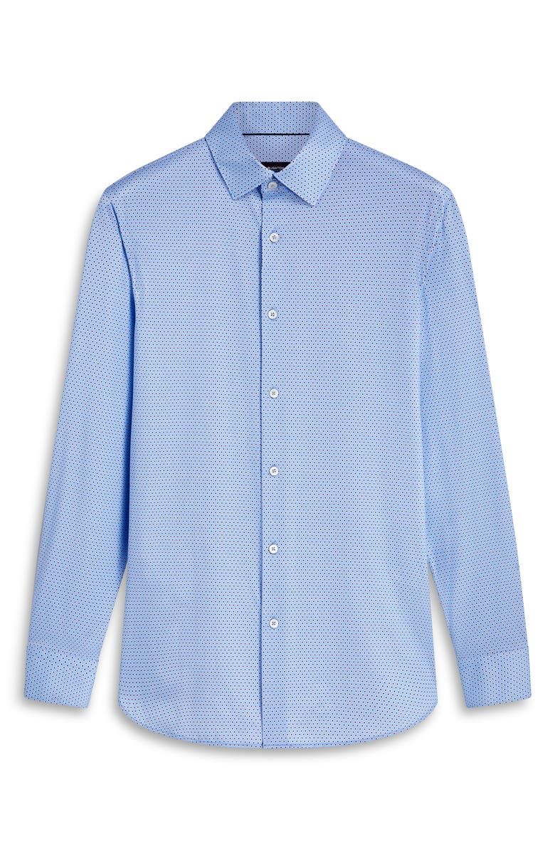 Bugatchi OoohCotton® Diamond Dot Print Button-Up Shirt | Nordstromrack
