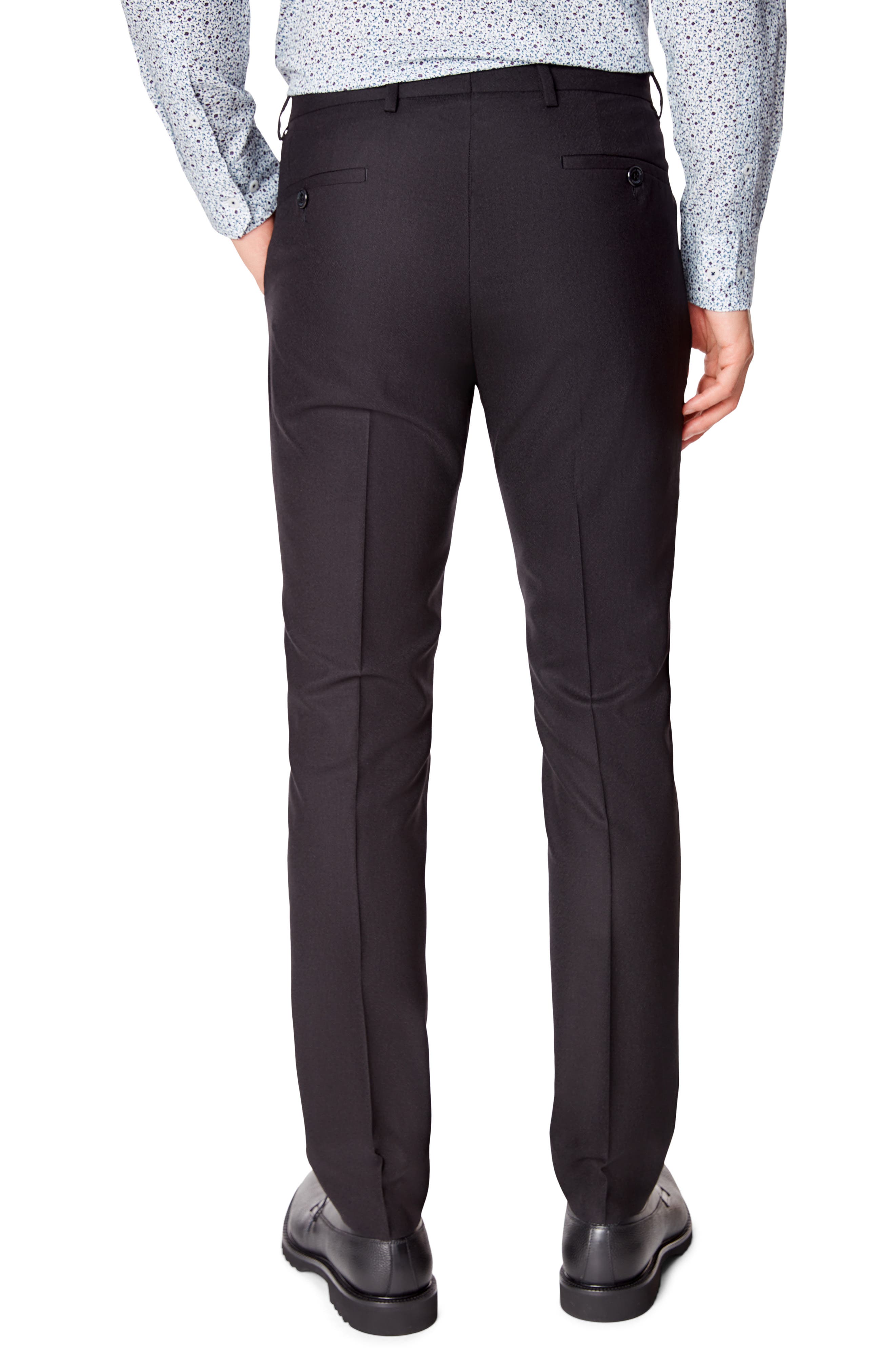 Good Man Brand Flat Front Solid Wool Dress Pants (Men) | Nordstromrack