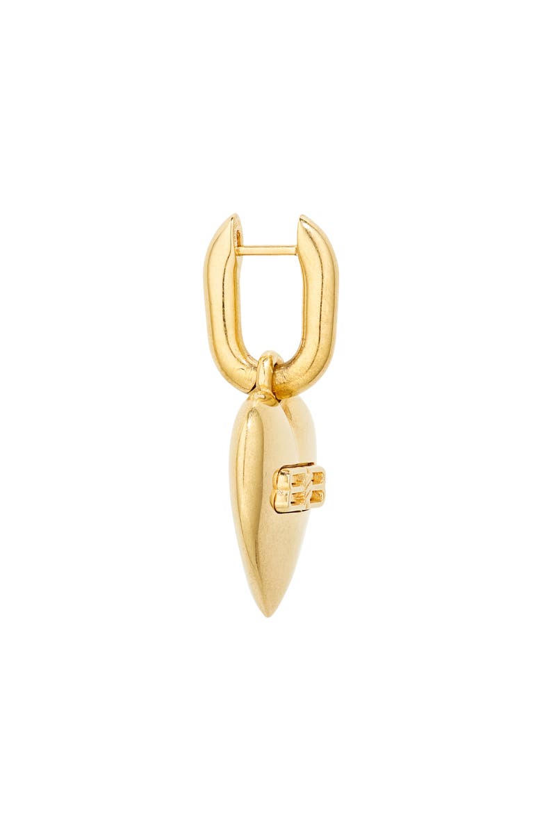 Balenciaga BB Heart Drop Huggie Hoop Earrings | Nordstromrack