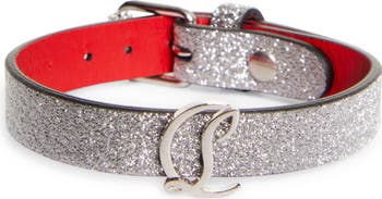 Christian Louboutin CL Logo Leather Bracelet | Nordstromrack