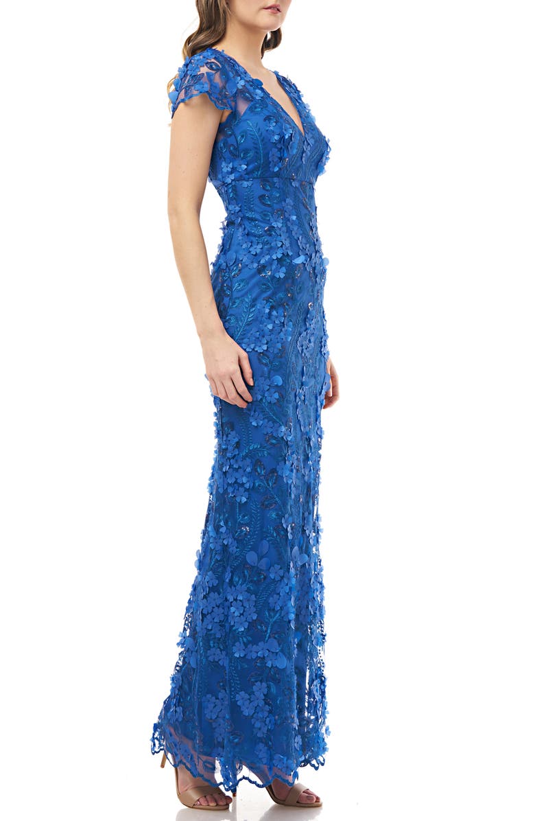 Carmen Marc Valvo Infusion Petals Embellished Gown | Nordstromrack