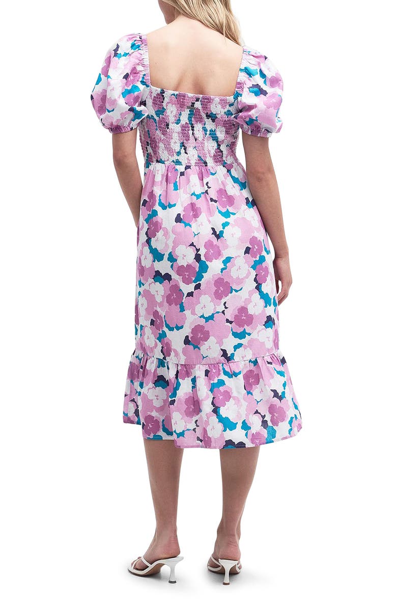 Barbour Ashfield Floral Puff Sleeve Cotton & Linen Sundress | Nordstromrack