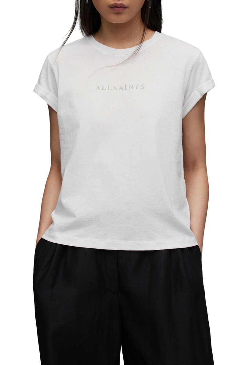 AllSaints Anna Sparkle Logo Cotton T-Shirt | Nordstromrack