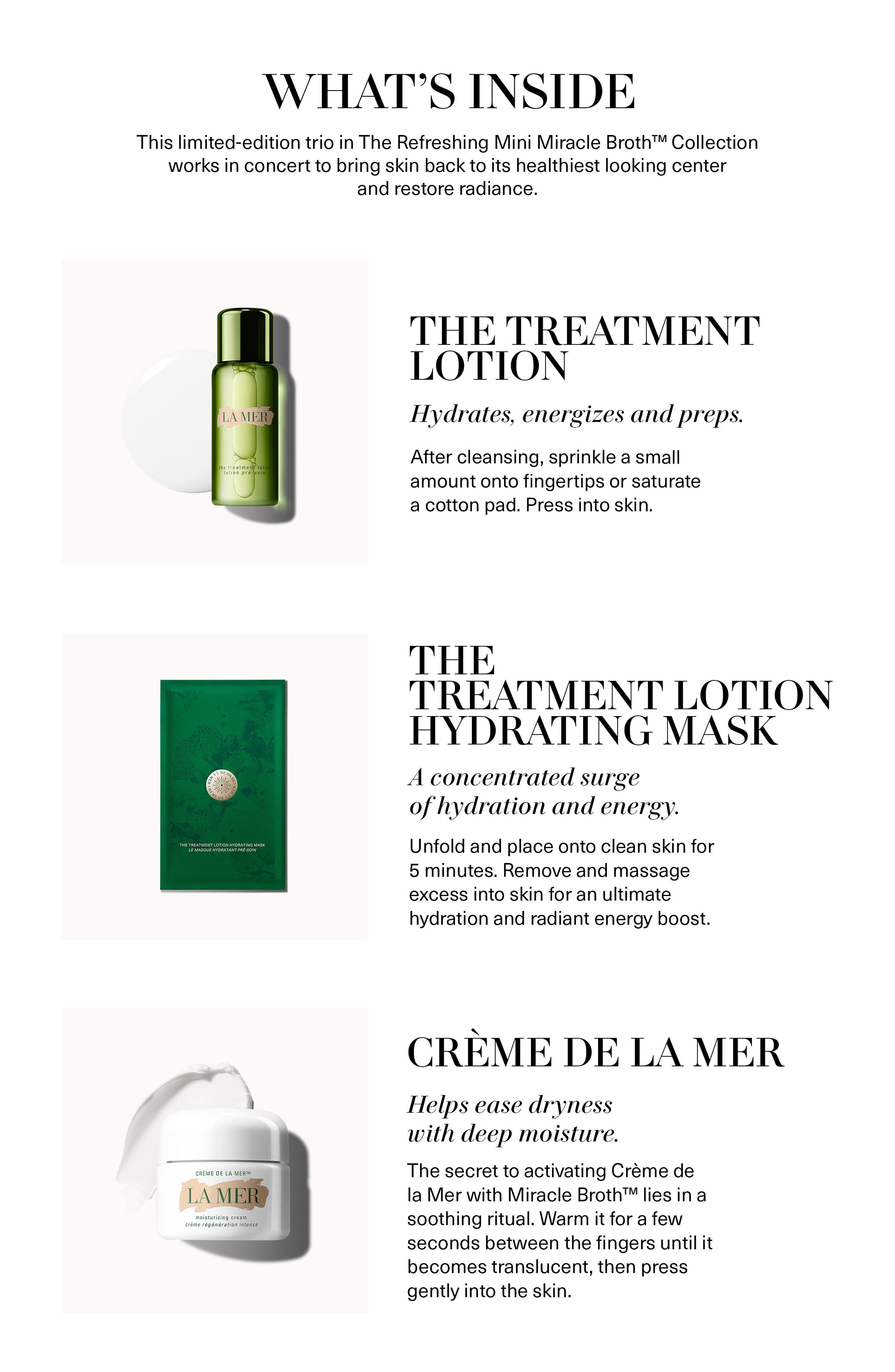 La Mer The Refining Mini Miracle Broth™ Set (Nordstrom Exclusive) USD ...