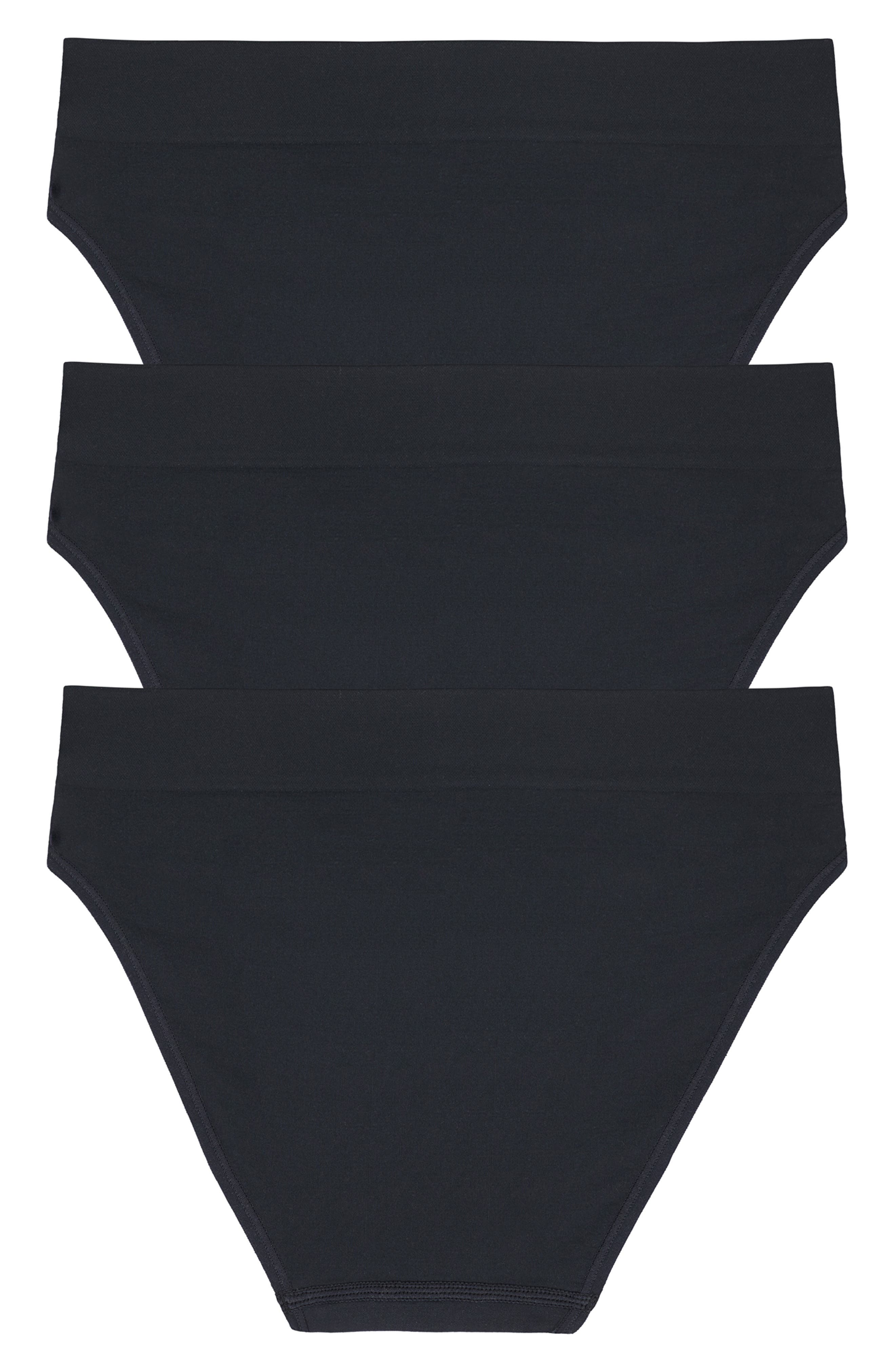 DKNY Litewear 3-Pack High Leg Seamless Briefs | Nordstrom