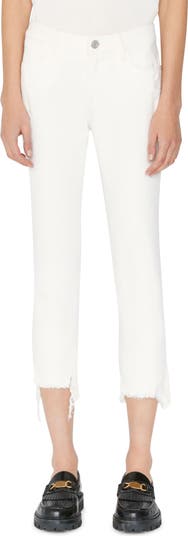 FRAME Le High Chew Hem Crop Straight Leg Jeans | Nordstromrack