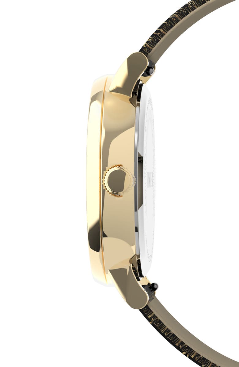 Timex® Fairfield Floral Leather Strap Watch, 37mm x 7mm | Nordstrom