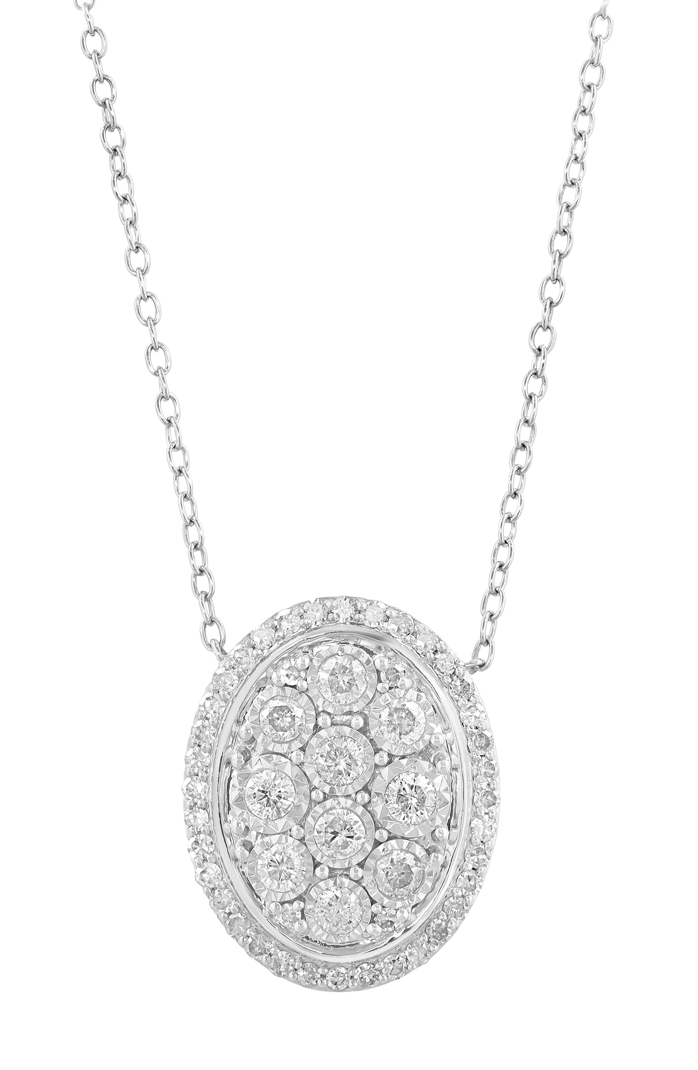 EFFY Sterling Silver Diamond Pendant Necklace | Nordstromrack