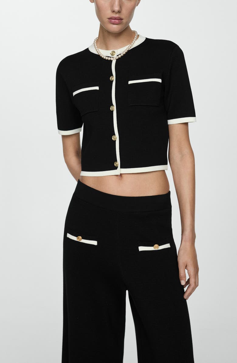 MANGO Wide Leg Knit Pants | Nordstrom